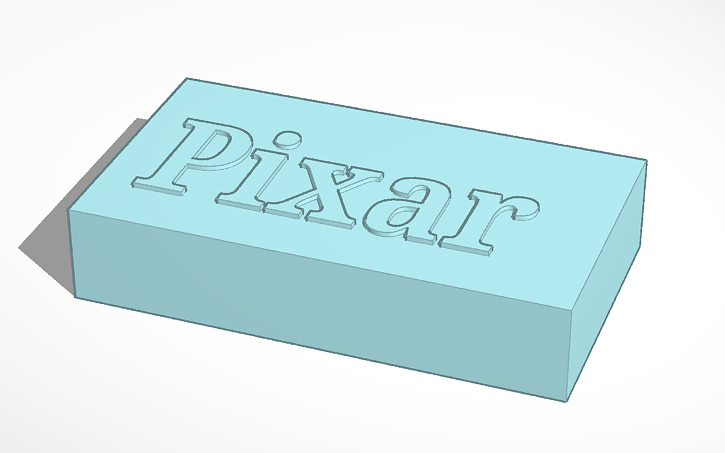 3D design Pixar Block - Tinkercad