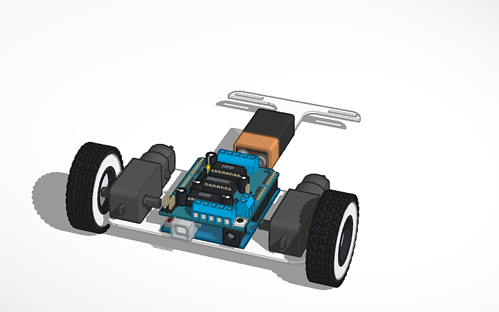 3D design LINE TRACING DESIGN AND PARTS - Tinkercad