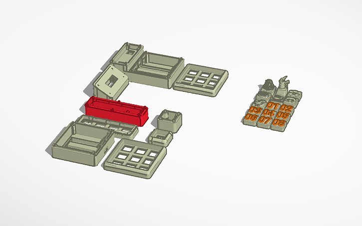 3D design Custom macropads - Tinkercad
