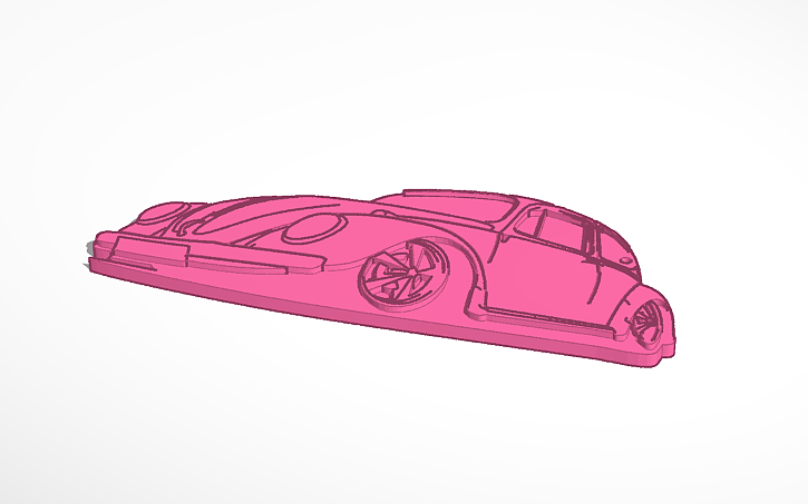 3D design VW key chain | Tinkercad