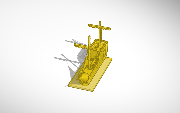 3D design My Pirate Ship - Tinkercad