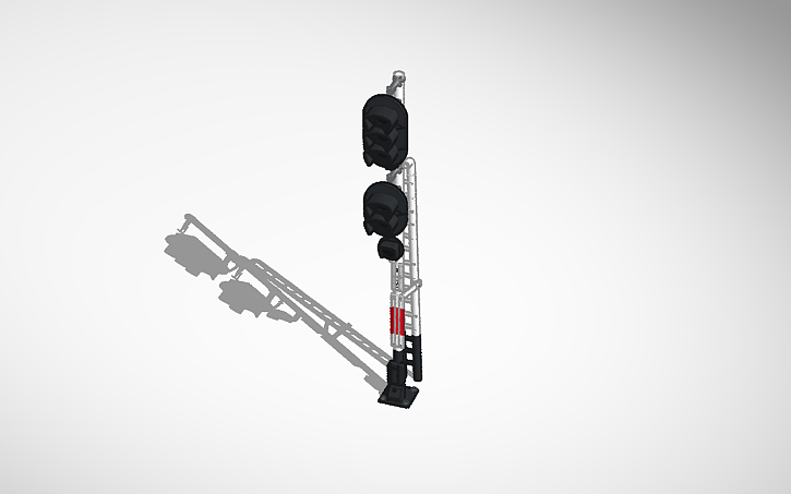 3D design Romanian Old Train Signal - Tinkercad
