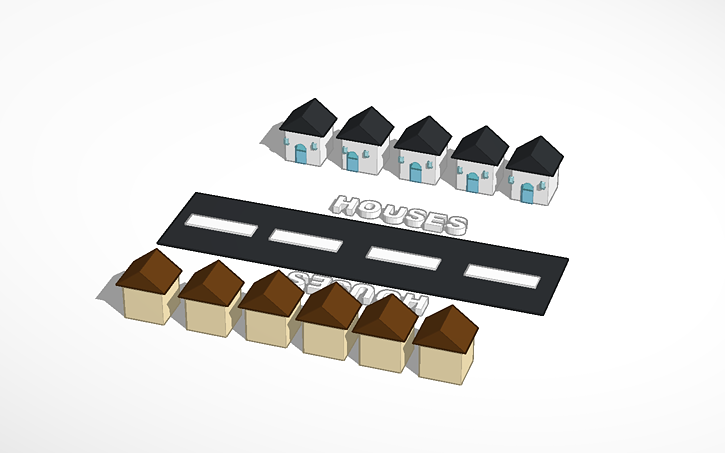 3D design House Street - Tinkercad