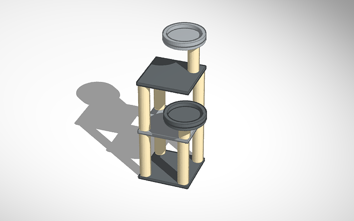 3D design Cat Tree Small - Tinkercad