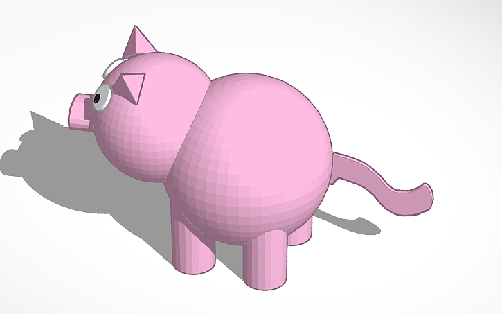 3D design Pig - Tinkercad