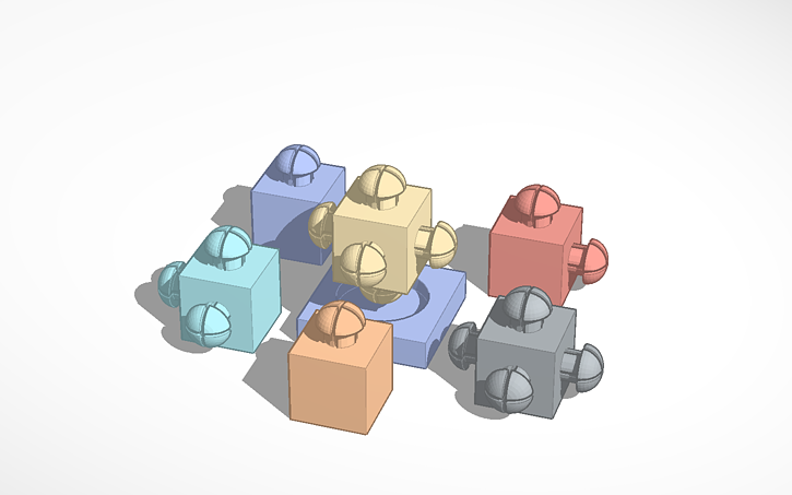 3D design Pin Joints Super Wolt | Tinkercad