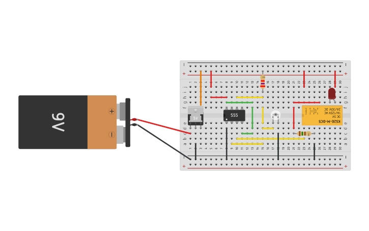 Circuit design Interruptor crepuscular con 555 - Tinkercad