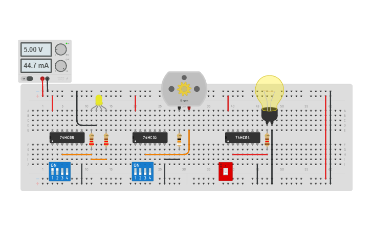 Circuit design Portas Lógicas | Tinkercad