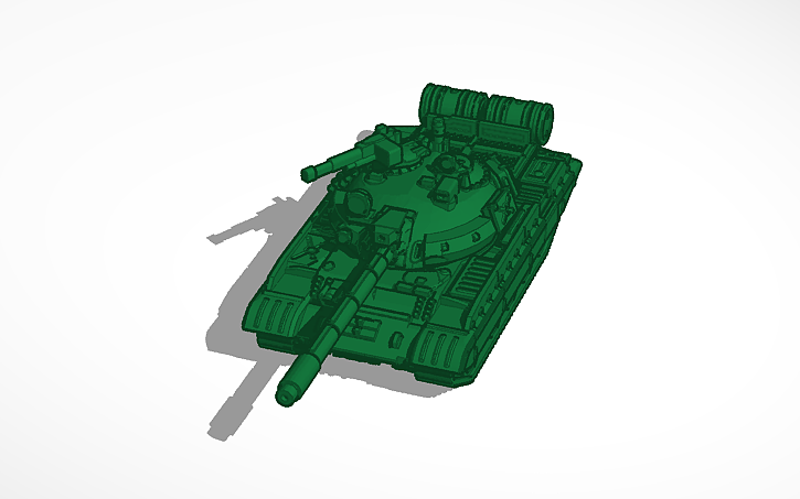 3D design T-55AM2 🇷🇺 - Tinkercad