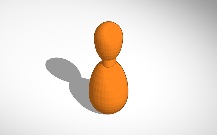 3D design bowling pins - Tinkercad
