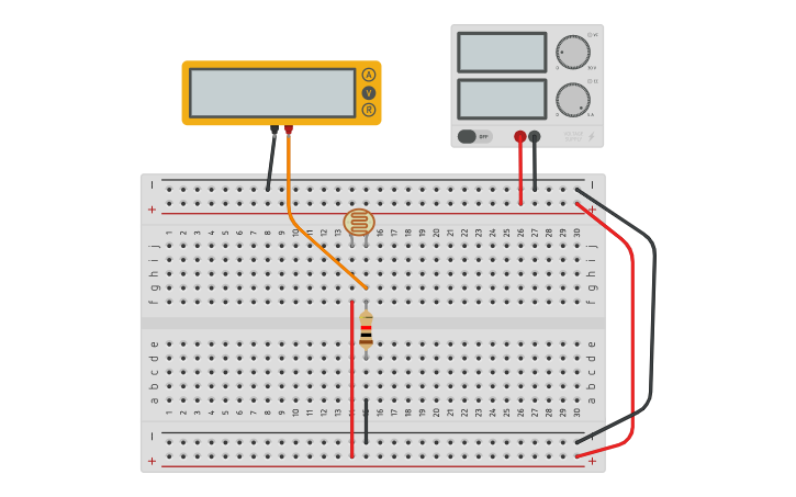 Circuit design Photo_Resistor-Test - Tinkercad