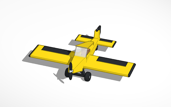 3D design Bush Plane - Tinkercad