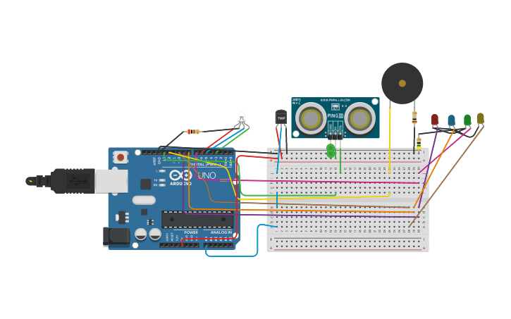Circuit design the ghostbuster | Tinkercad