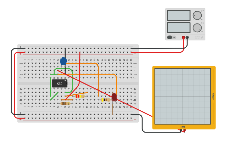 Circuit design 555 Timer | Tinkercad
