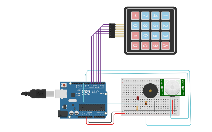 Circuit design UNLOCK | Tinkercad