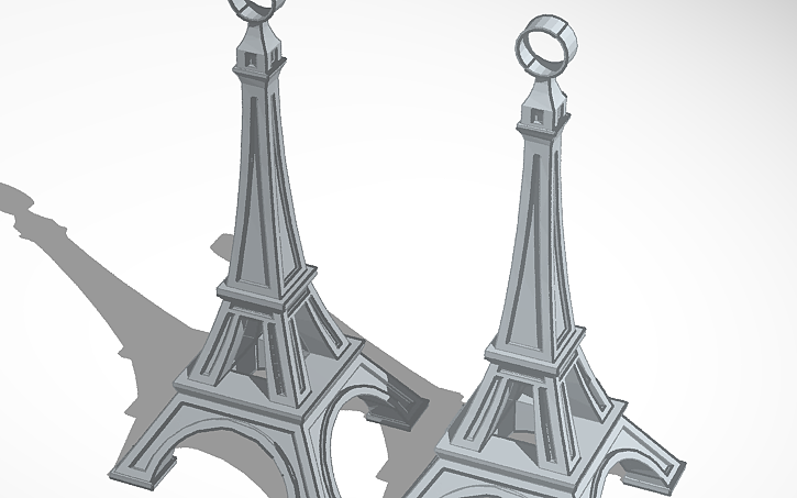 3D design Eyfel Tower - Tinkercad