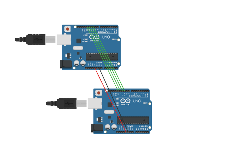Circuit design Send a string via SPI | Tinkercad Circuit design Send a string via SPI | Tinkercad