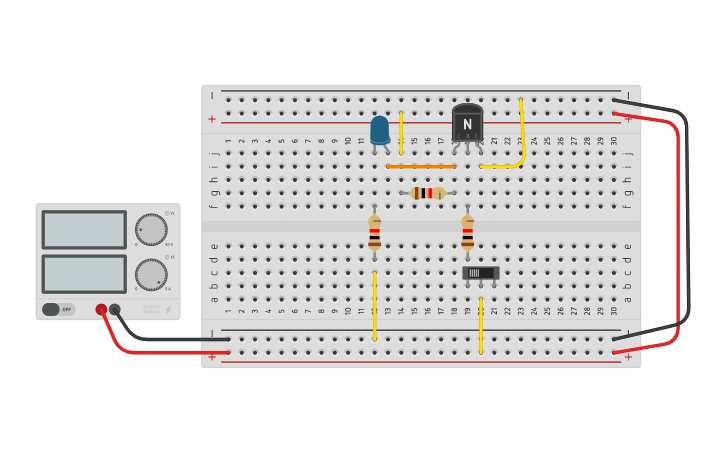 Circuit design (Ismail) TTL NOT Gate | Tinkercad