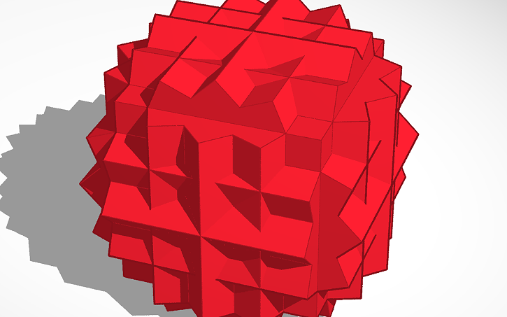 3D design more spiked square | Tinkercad
