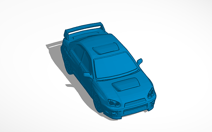 3D design Subaru Impreza - Tinkercad