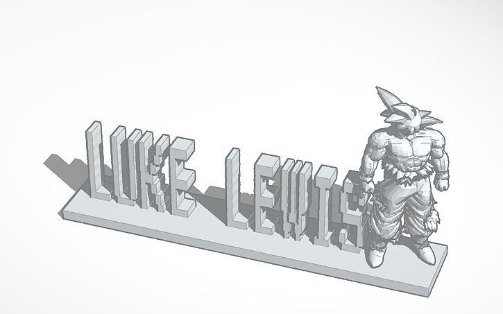 3D design Luke - Name Plate | Tinkercad