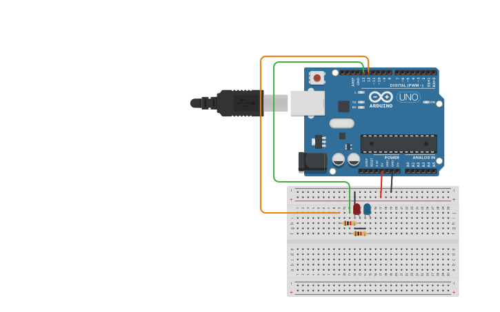 Circuit design Even or Odd (Bitwise And) - Tinkercad