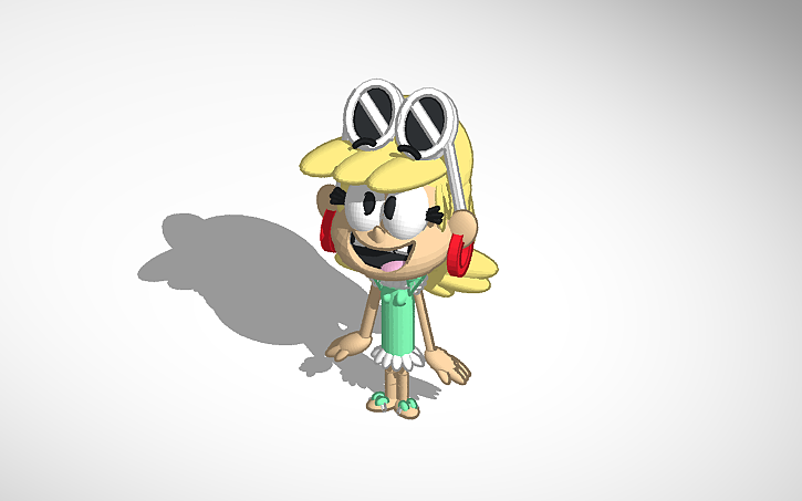 3D design Leni Loud (The Loud House) - Tinkercad