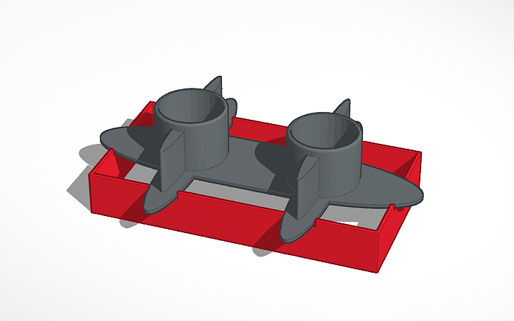 3D design StänderTrockner (Flaschen, Tab-Halter) - Tinkercad