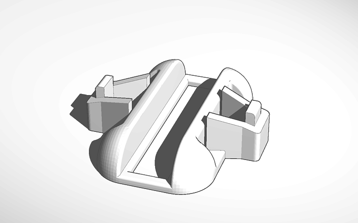 3D design PS4 Stand With 2 Controller Holders - Tinkercad