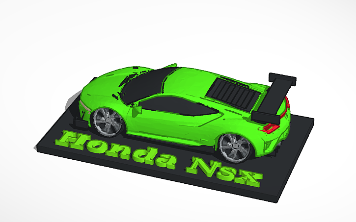 3D design Honda Nsx Tuneado - Tinkercad