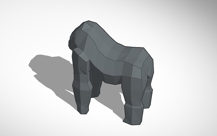3D design Gorilla. - Tinkercad