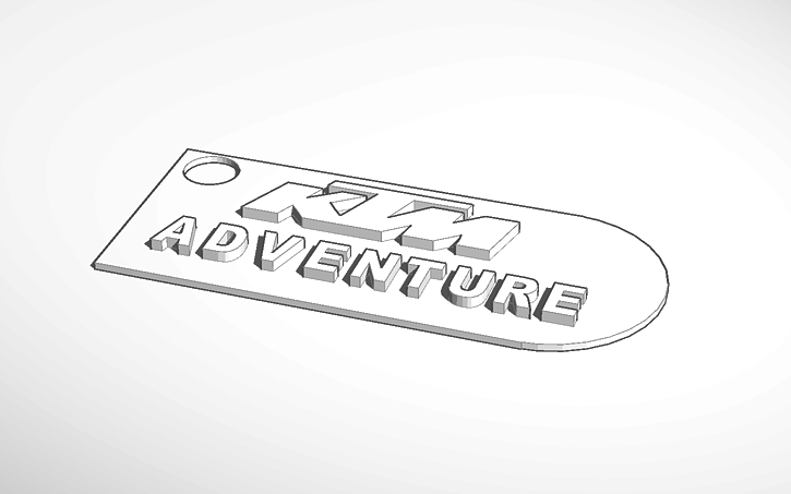 3D design KTM key - Tinkercad