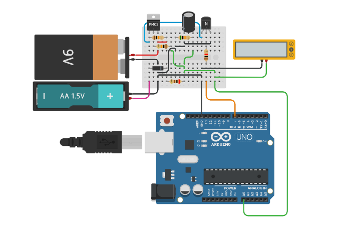 Circuit design Modelo Calefactor - Tinkercad