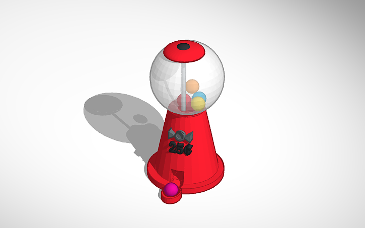 3D design Gumball Machine - Tinkercad