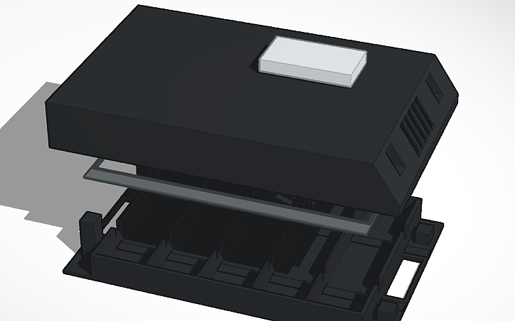 3D design Battery Pack - Tinkercad