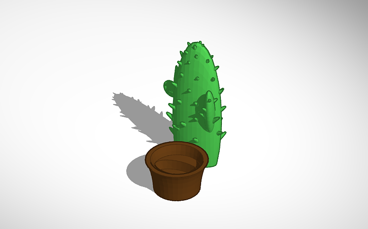 3D design cactus - Tinkercad