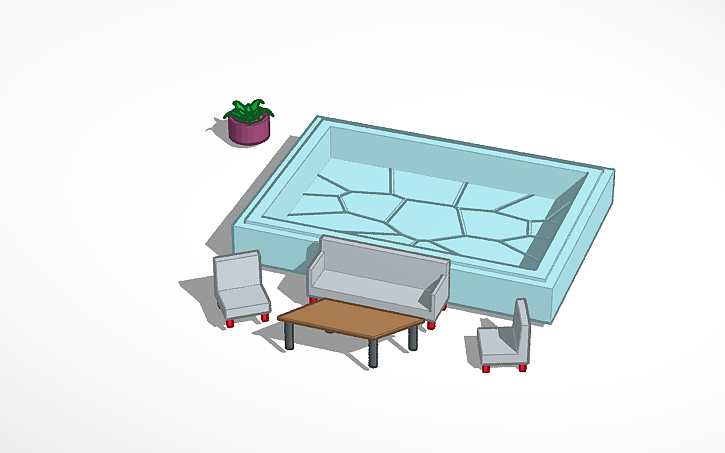 3D design POOL - Tinkercad