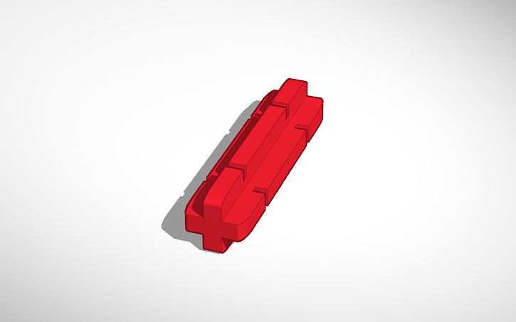 3D design LEGO 2M CROSS AXLE W. GROOVE - Tinkercad