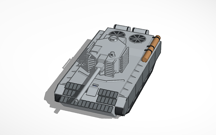 3D design Tank - Tinkercad