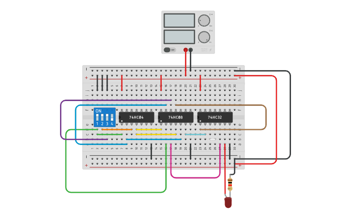 Circuit Design Realization Of Function Using Sop Tinkercad