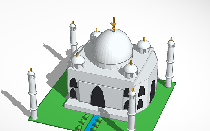 3D design Taj Mahal | Tinkercad