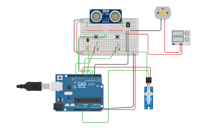 Circuit design Proyecto final; CME(pte 1) - Tinkercad