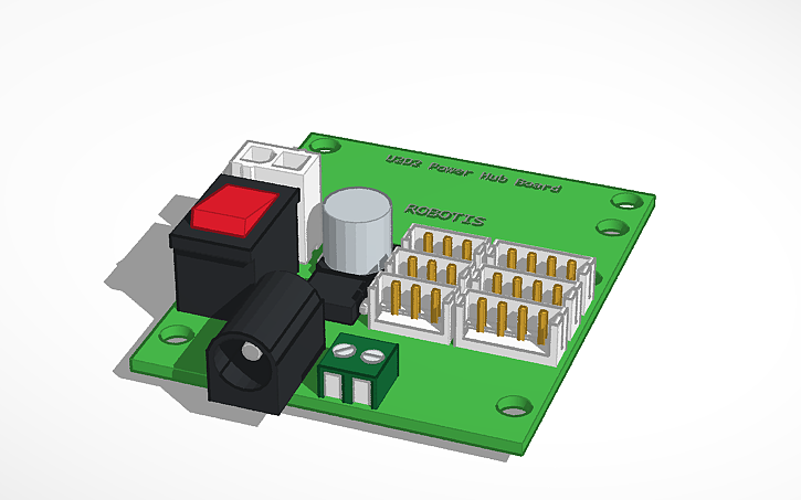 3D design U2D2 PHB - Tinkercad