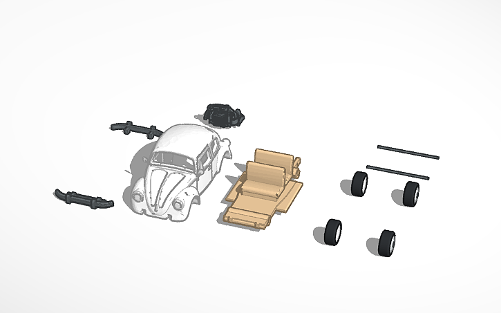 3D design Model Car WV BEETLE | Tinkercad