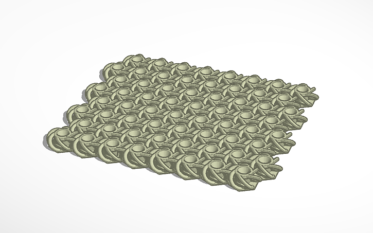 3D design nasa hex fabric - Tinkercad