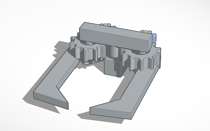 3D design garra - Tinkercad