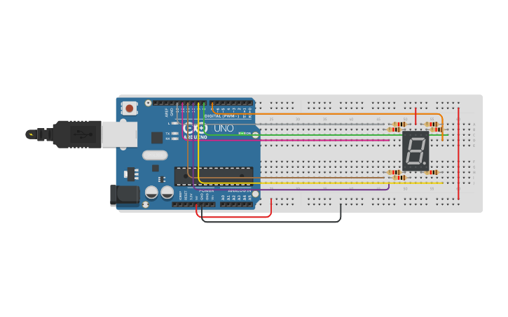 Circuit design sensor de temperatura | Tinkercad