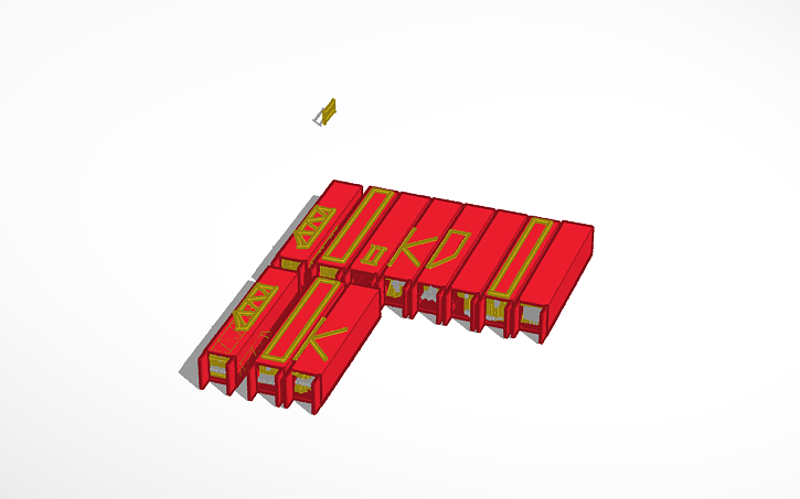 3D design Bahrain Shipping Containers - Tinkercad