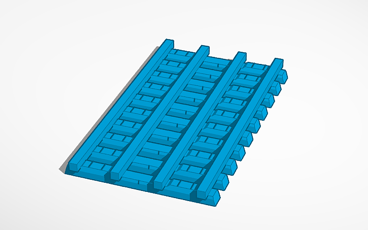 3D design NScale Concrete Sleepers-Stackable - Tinkercad