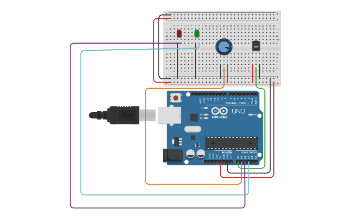 Circuit design MQ4 - Tinkercad